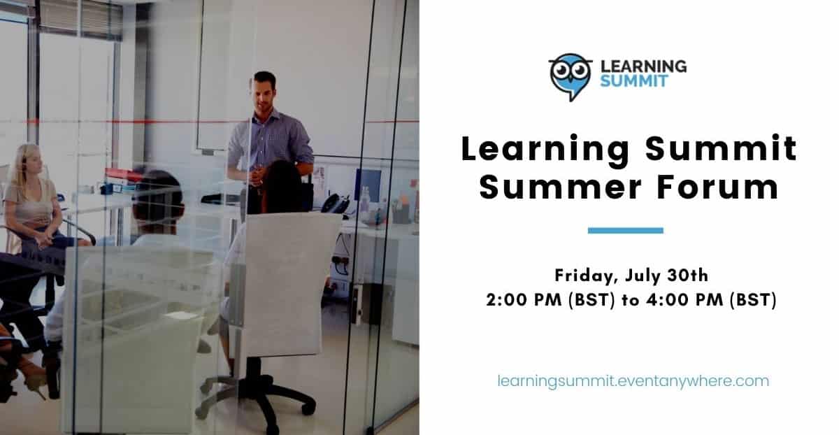 Join us for the Summer edition of Learning Summit - Webanywhere